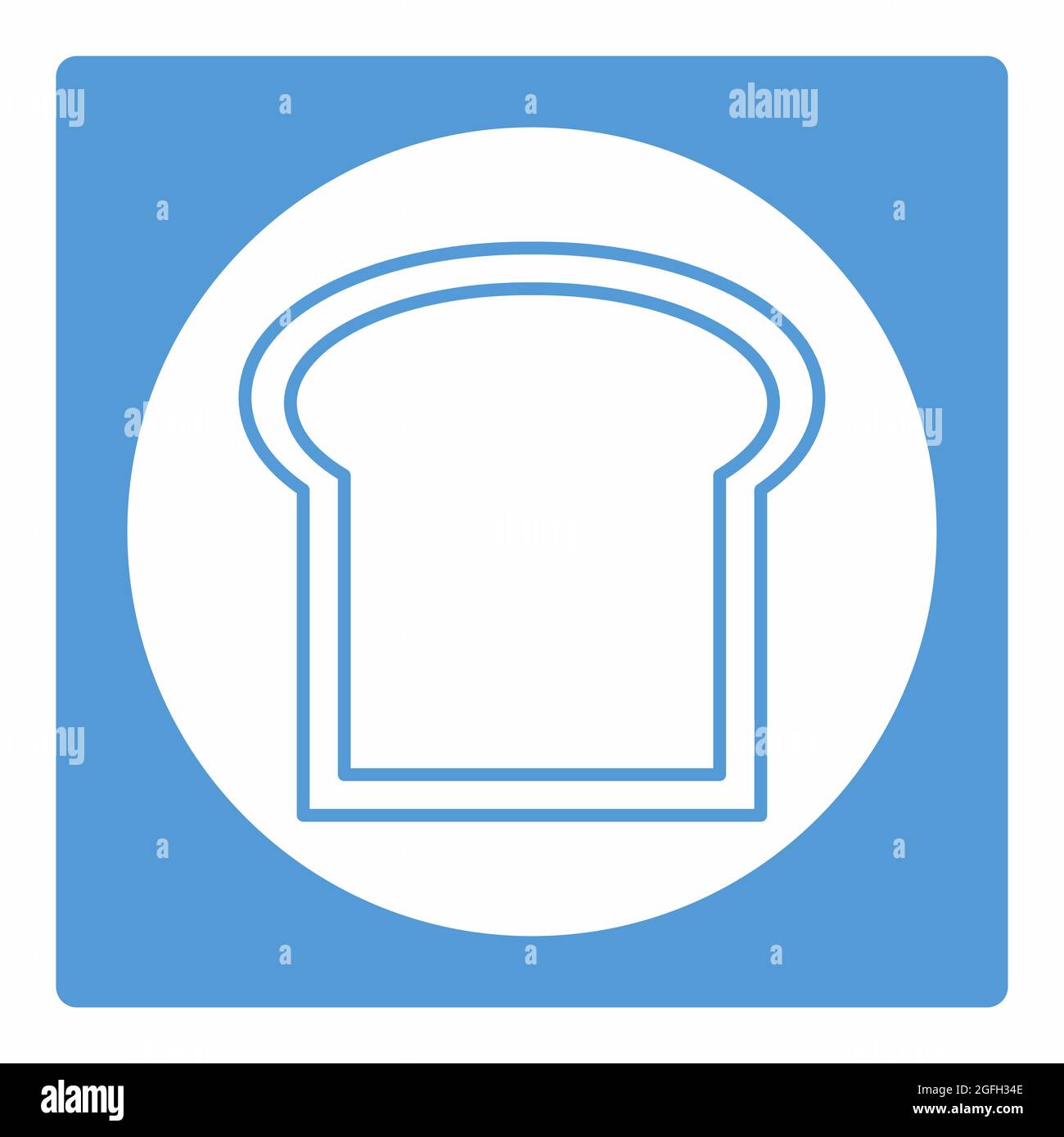 Icon Vector of Toast - White Moon Style - Simple illustration, Editable ...