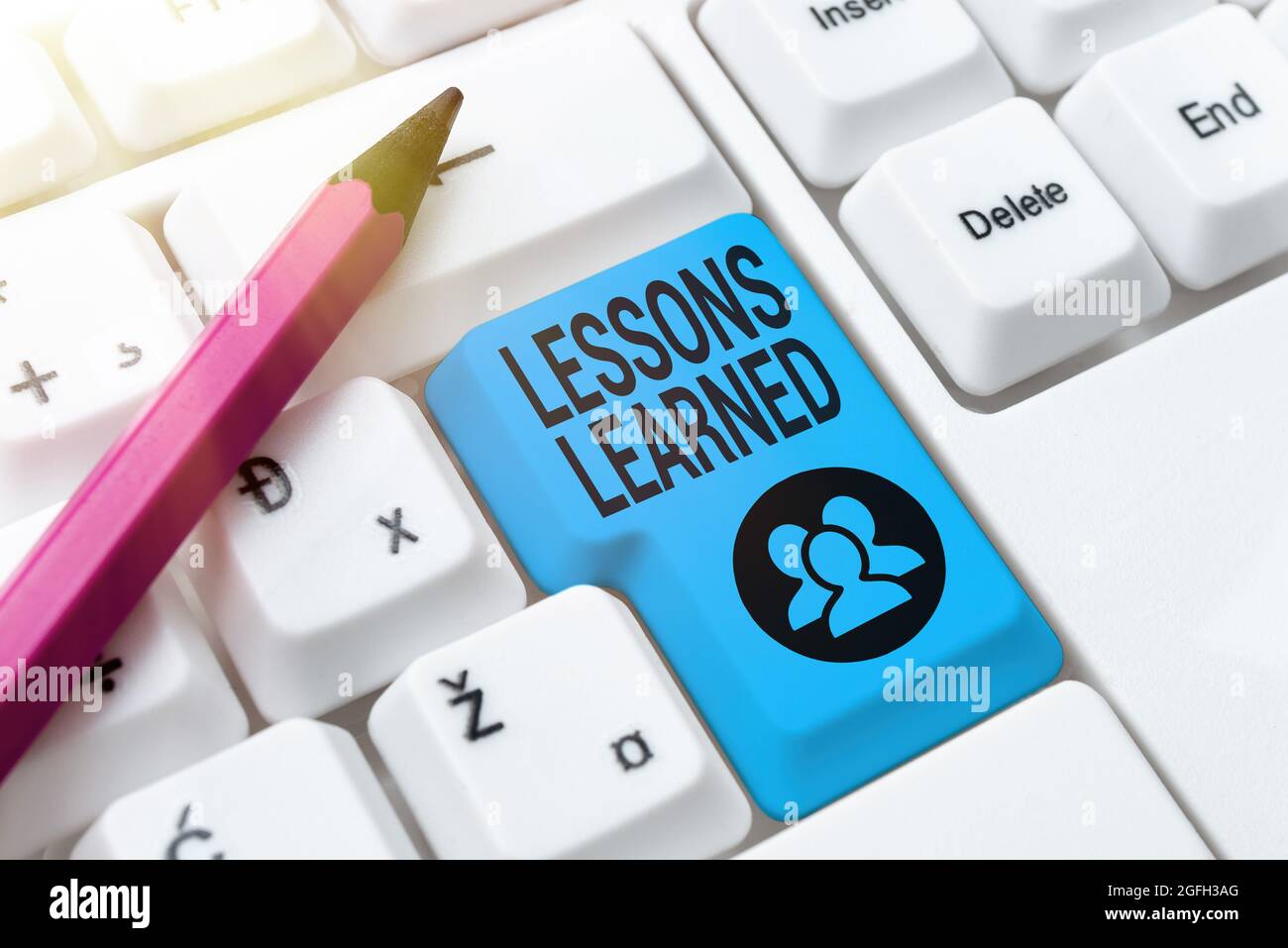 Inspiration showing sign Lessons Learned. Word Written on the knowledge ...