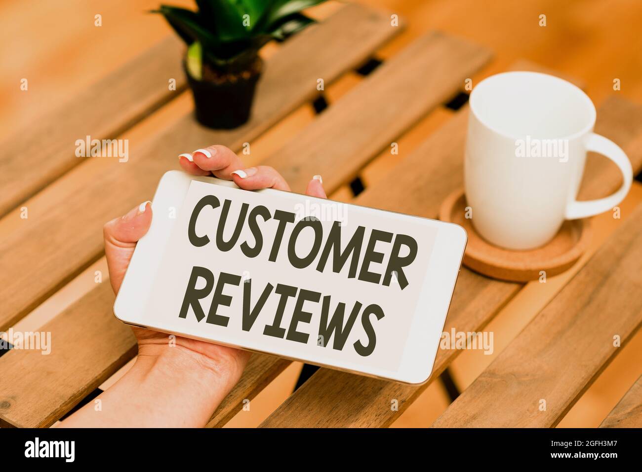 Conceptual display Customer Reviews. Business concept review of a ...