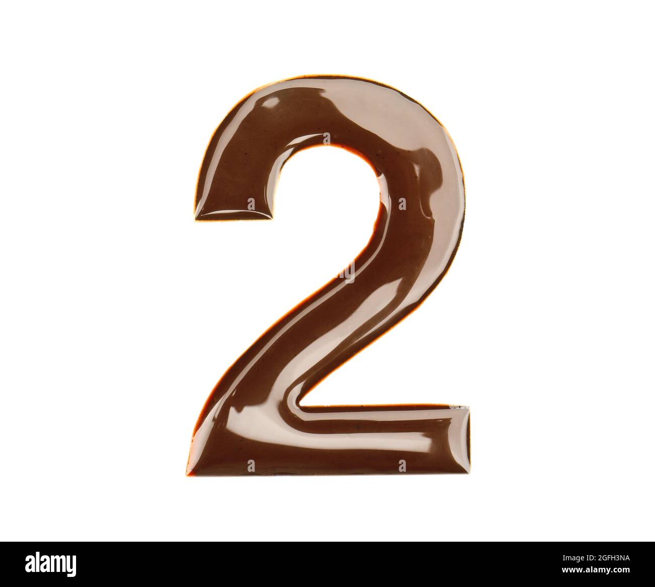 Chocolate figure two isolated on white Stock Photo - Alamy