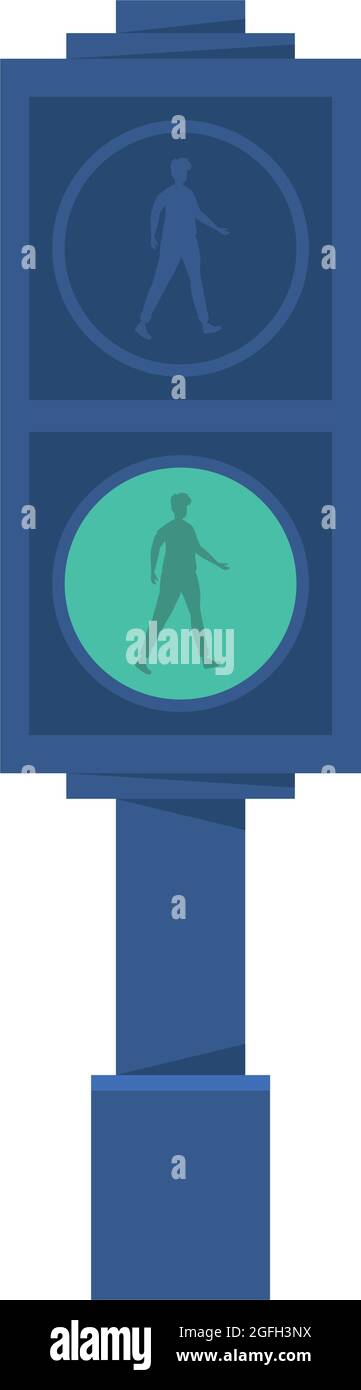 pedestrian traffic light with green man Stock Vector Image & Art - Alamy