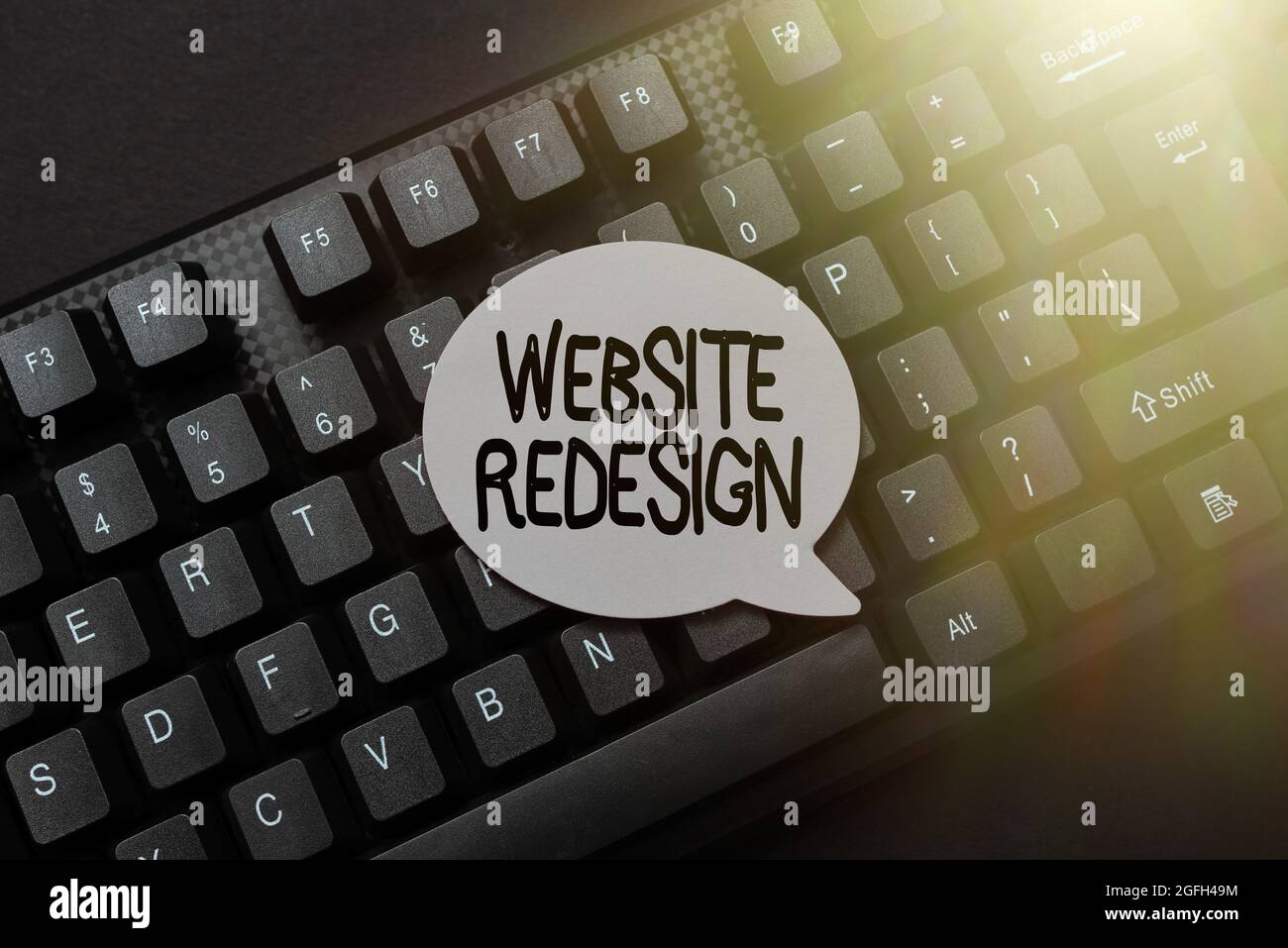 Conceptual display Website Redesign. Word Written on modernize improver or evamp your website s ...