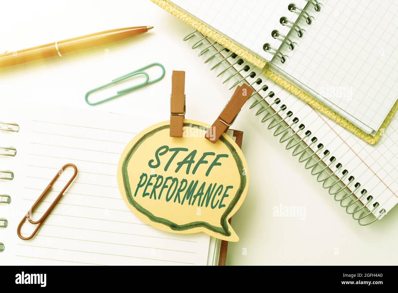 Conceptual display Staff Performance. Word Written on The job related ...