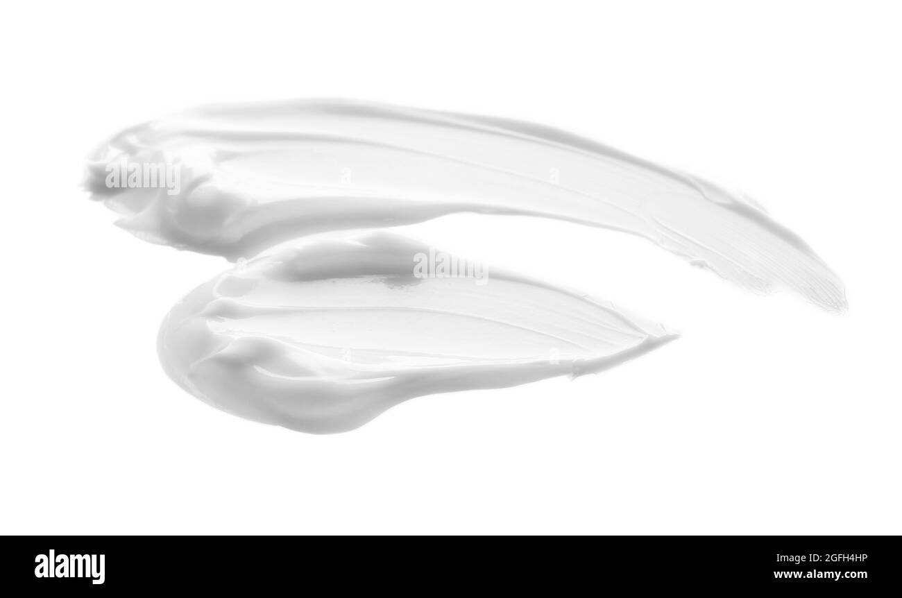 Facial cream sample isolated on white Stock Photo - Alamy
