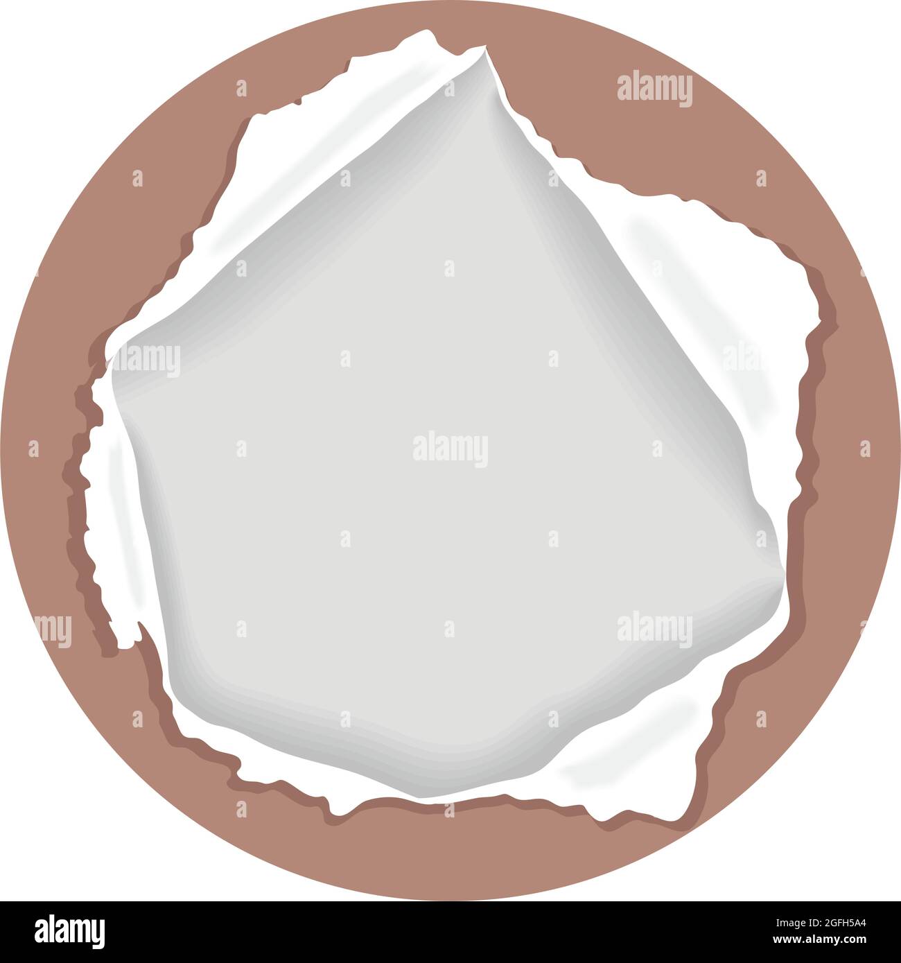 Cut torn paper round Cut Out Stock Images & Pictures - Alamy