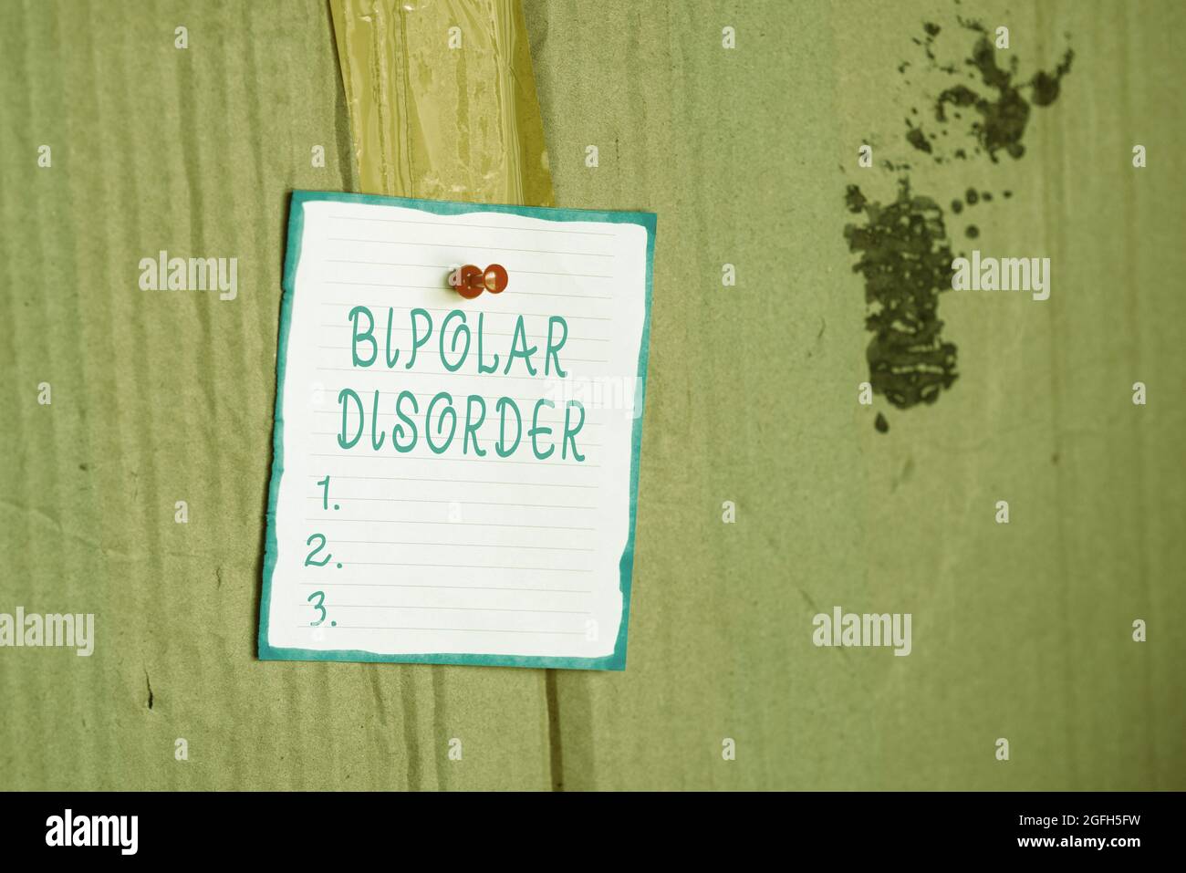 Writing displaying text Bipolar Disorder. Business overview mental ...