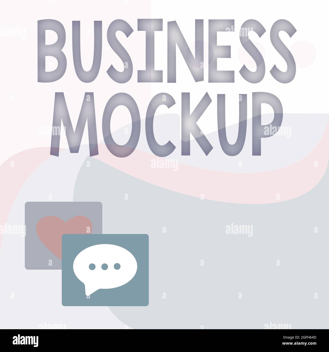 Text caption presenting Business Mockup. Business idea scale or ...