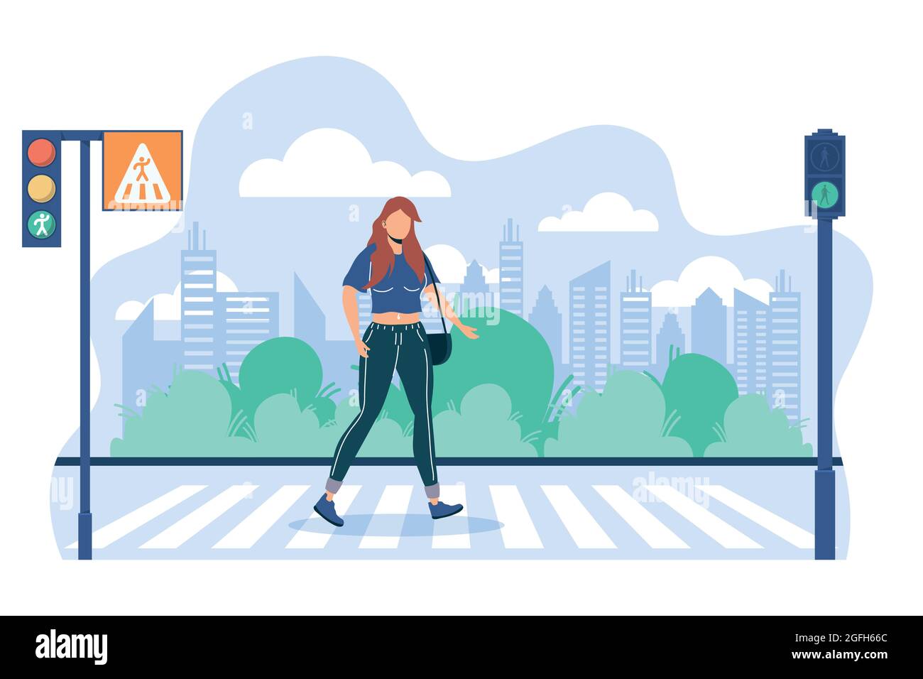 Zebra crossing light Cut Out Stock Images & Pictures - Alamy