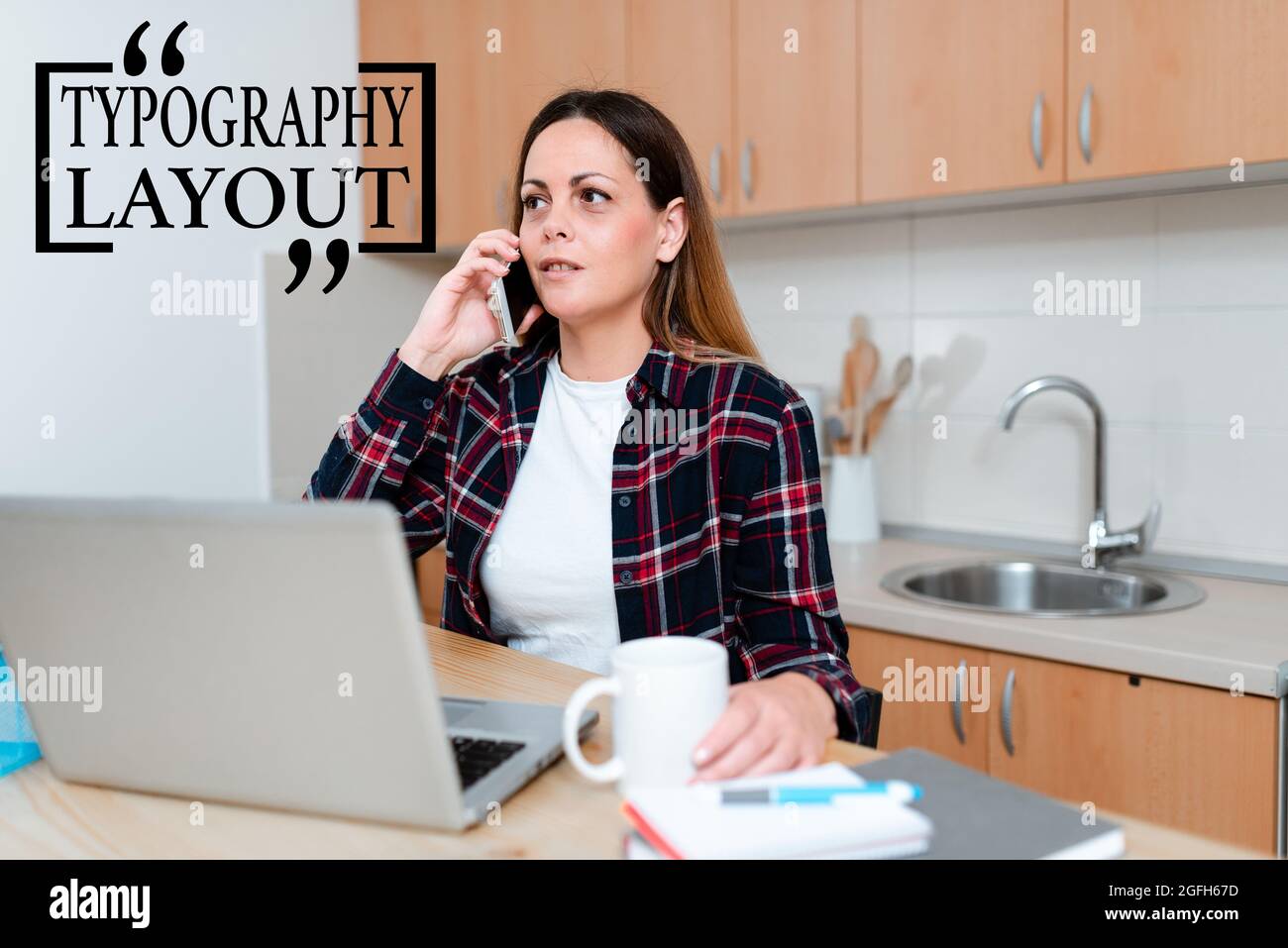 Text sign showing Typography Layout. Business idea theory and practice ...