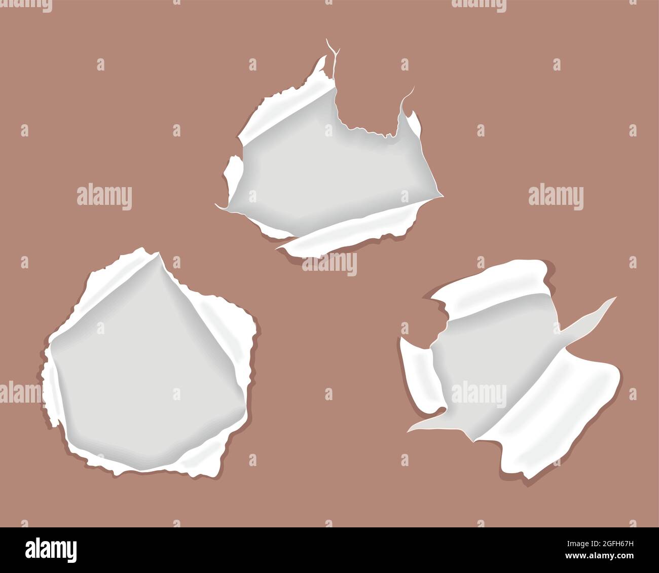 set of papers ripped or destroyed Stock Vector Image & Art - Alamy