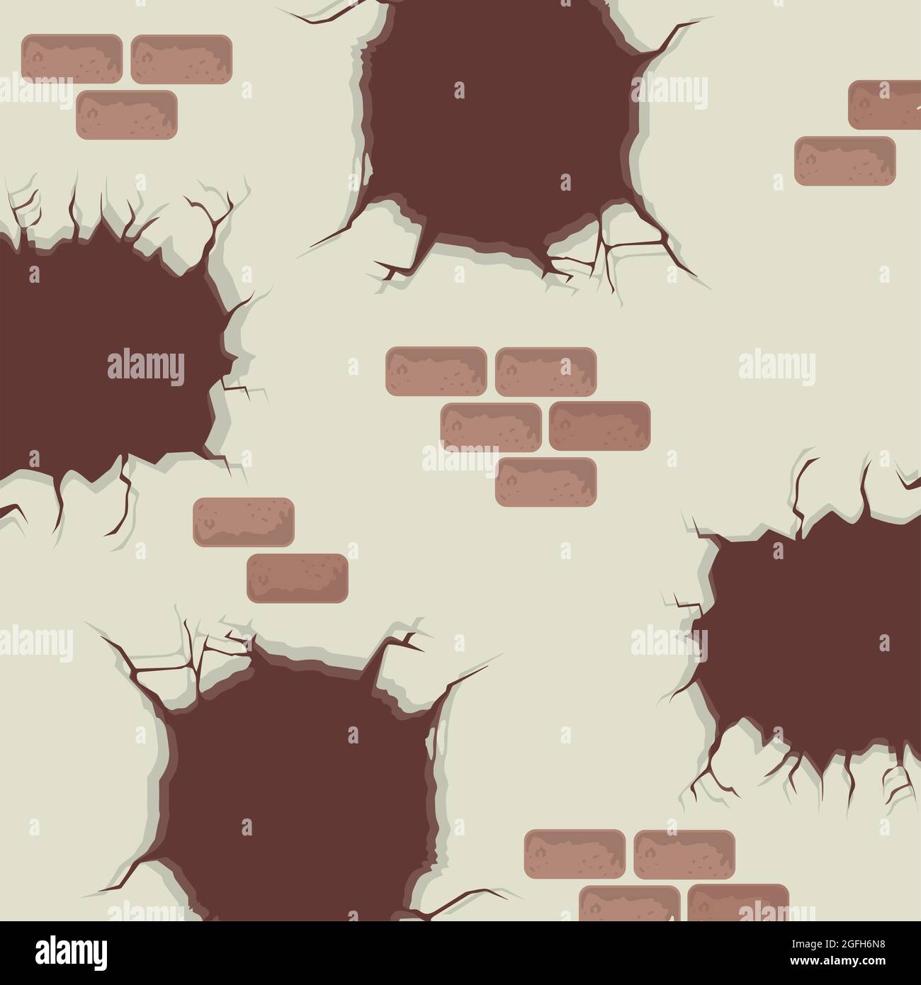 Brick ruin broken Stock Vector Images - Alamy