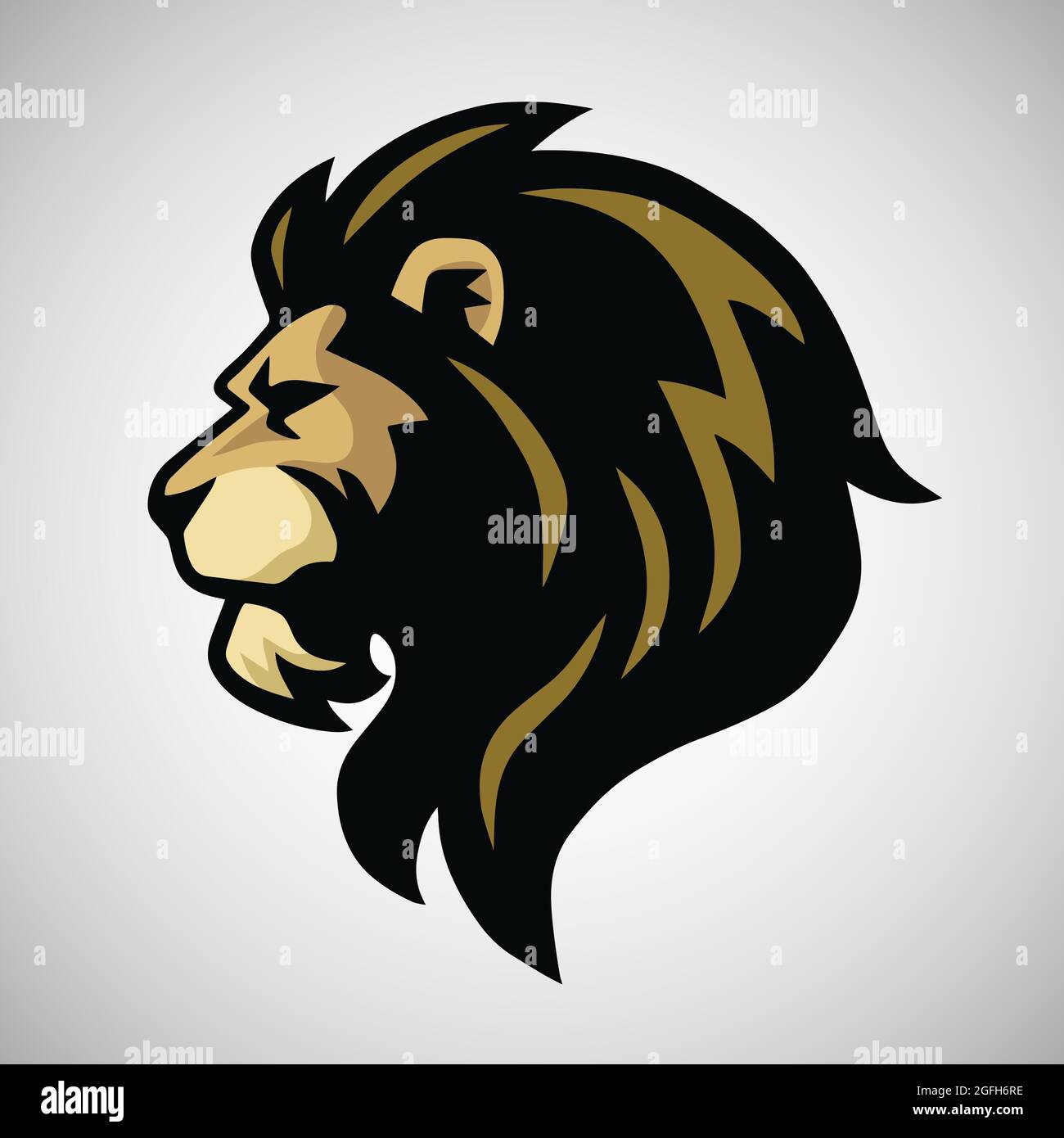 Angry Lion Head Mascot Logo Stock Vector Image & Art - Alamy