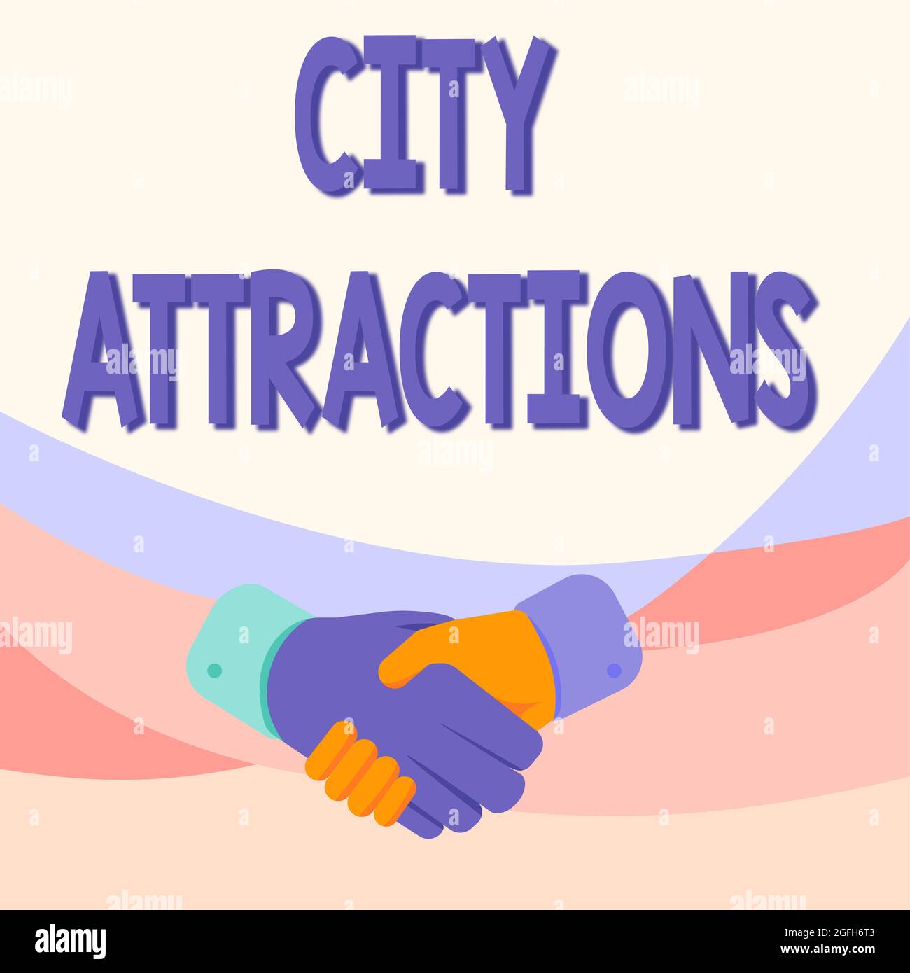 Conceptual display City Attractions. Business concept place that ...