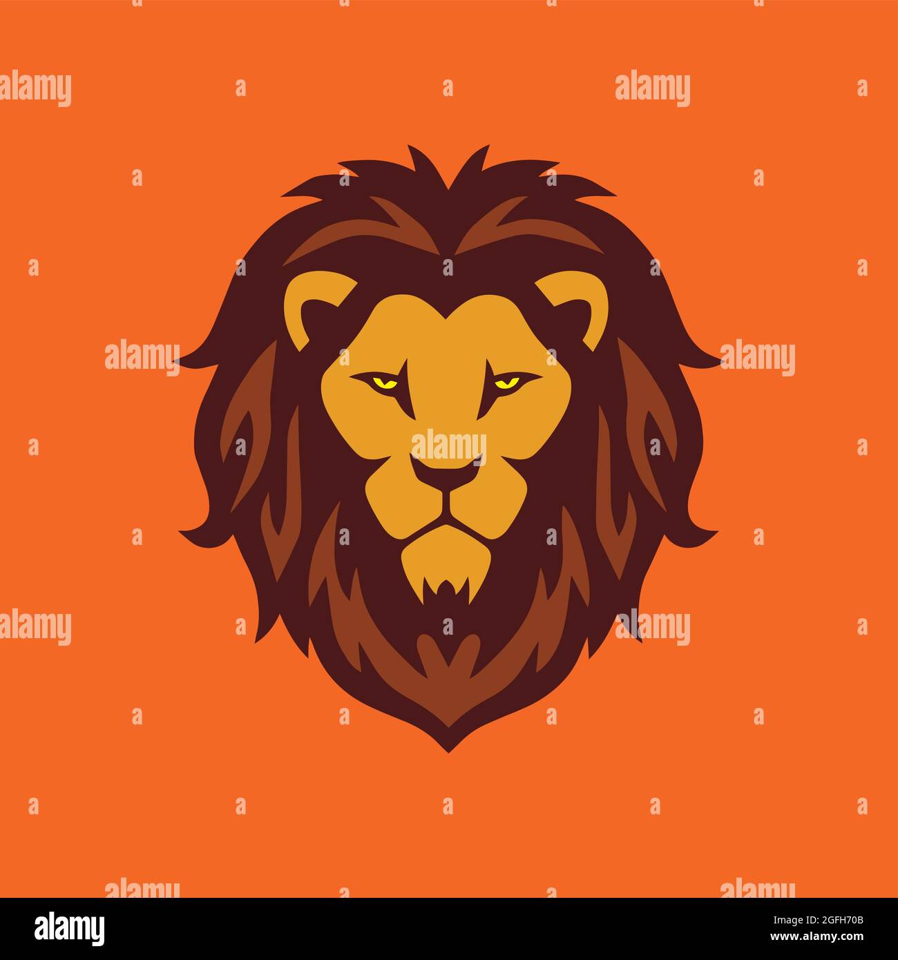 Wild Lion Logo Stock Vector Image & Art - Alamy