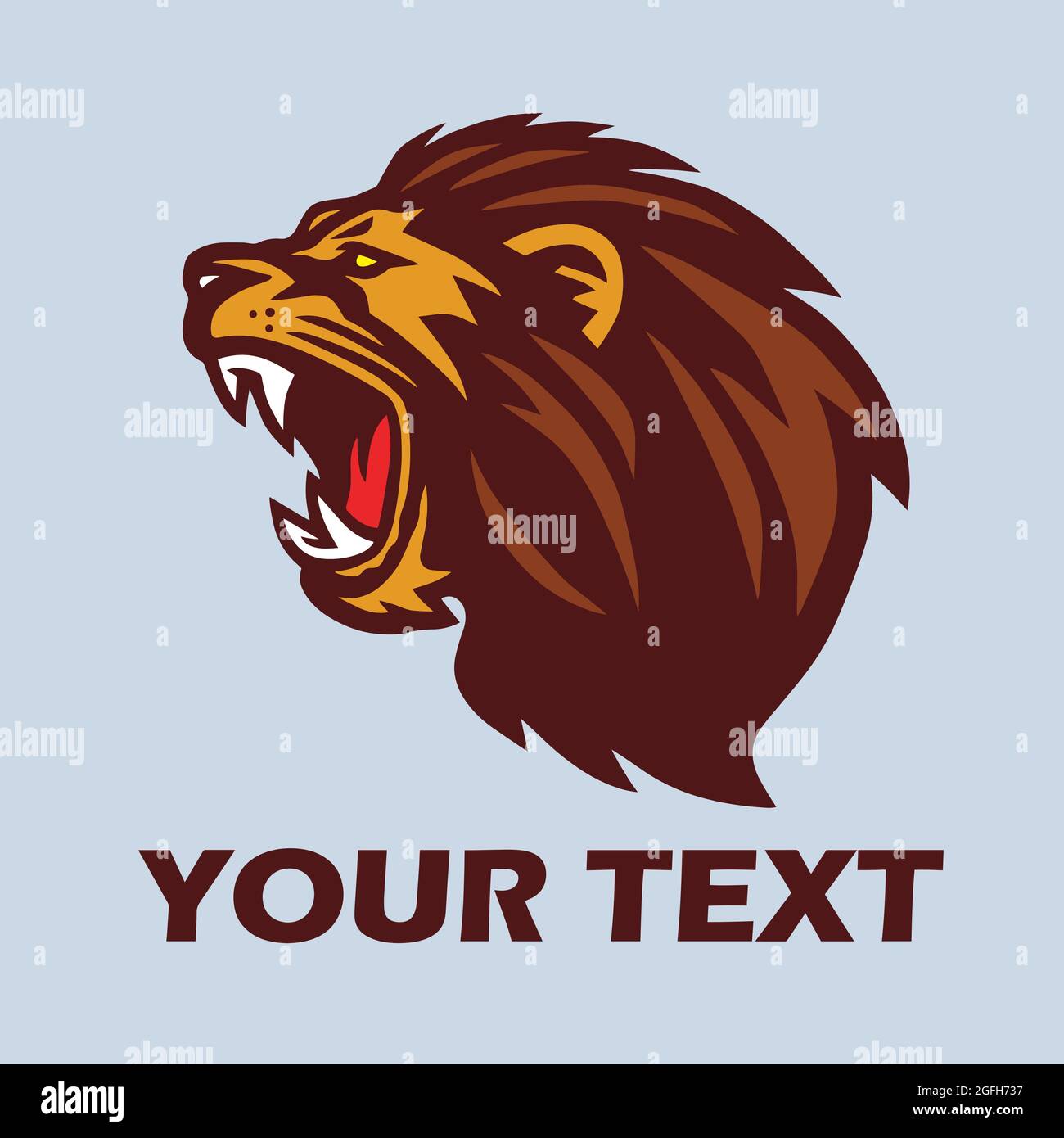Angry Lion Head Vector Stock Vector Image & Art - Alamy