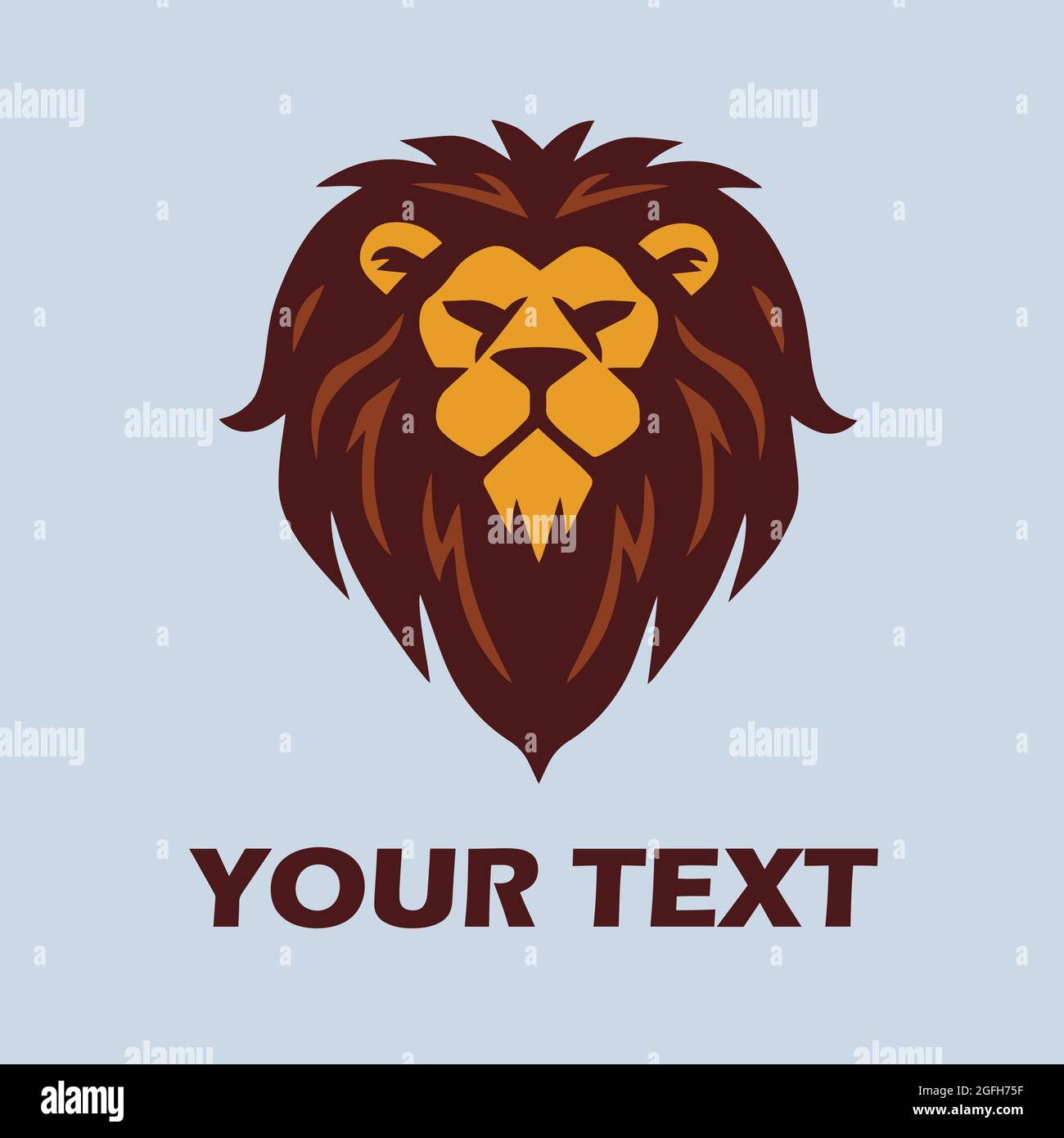 Wild Lion Logo Vector Stock Vector Image & Art - Alamy