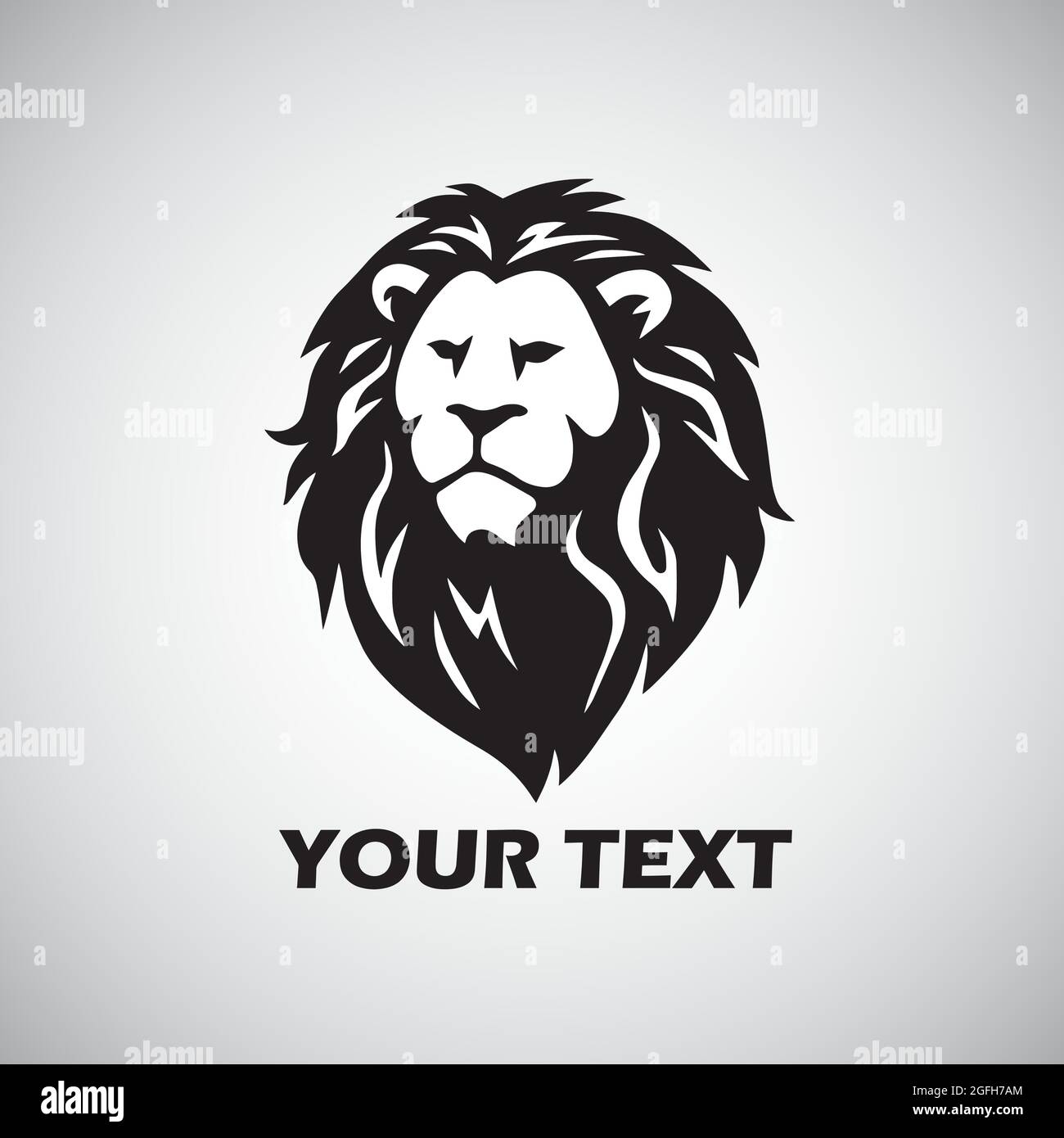 Wild Lion Vector Icon Logo Template Stock Vector Image & Art - Alamy