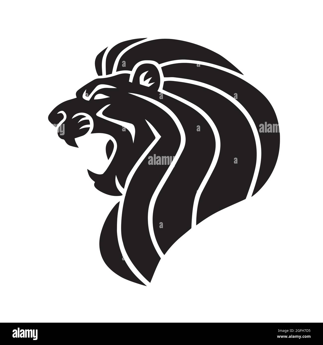 Lion Head Logo Icon Stock Vector Image & Art - Alamy
