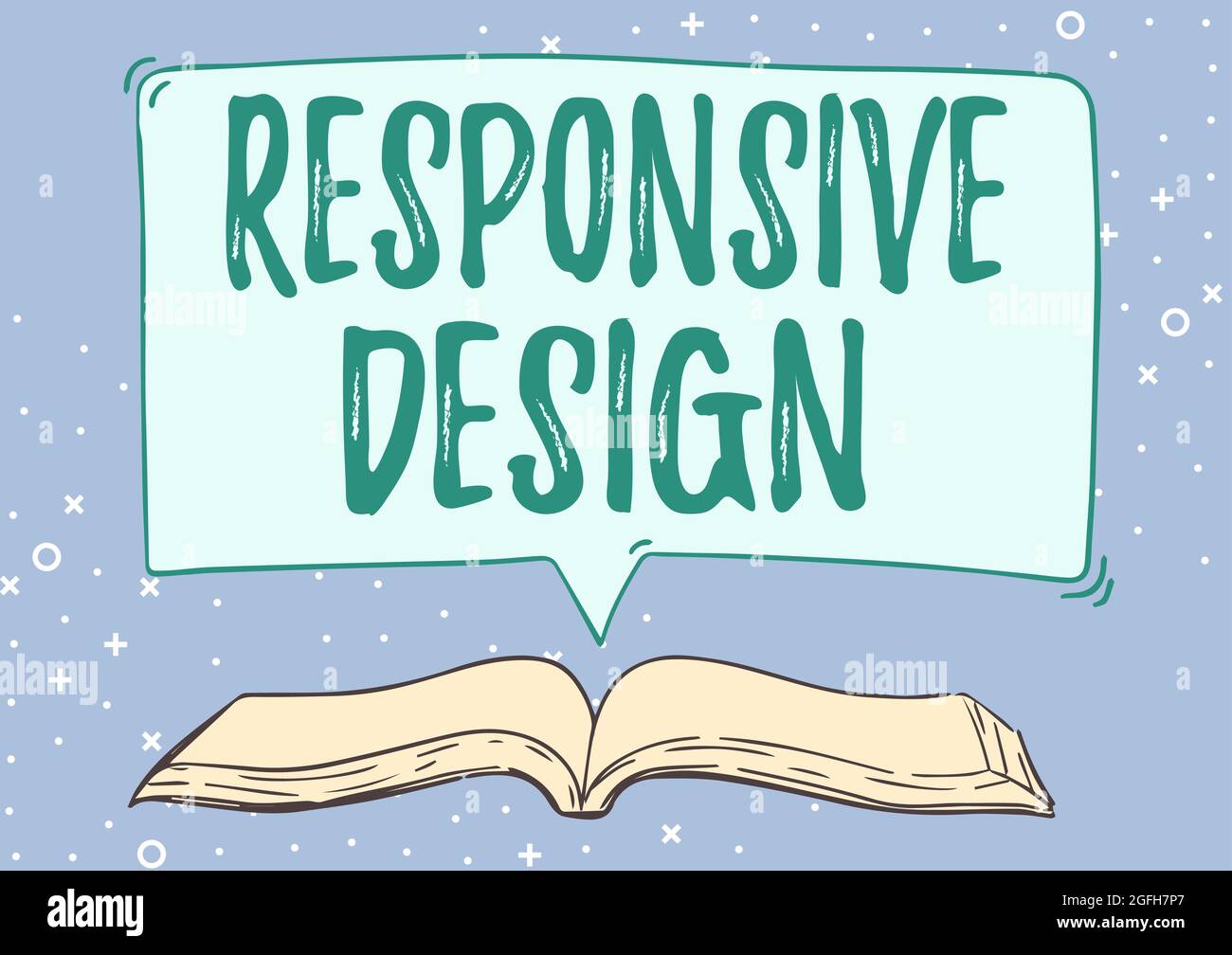Hand writing sign Responsive Design. Business concept web page creation ...