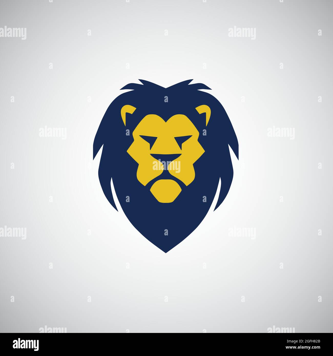 Lion Head Logo Design Template Stock Vector Image & Art - Alamy
