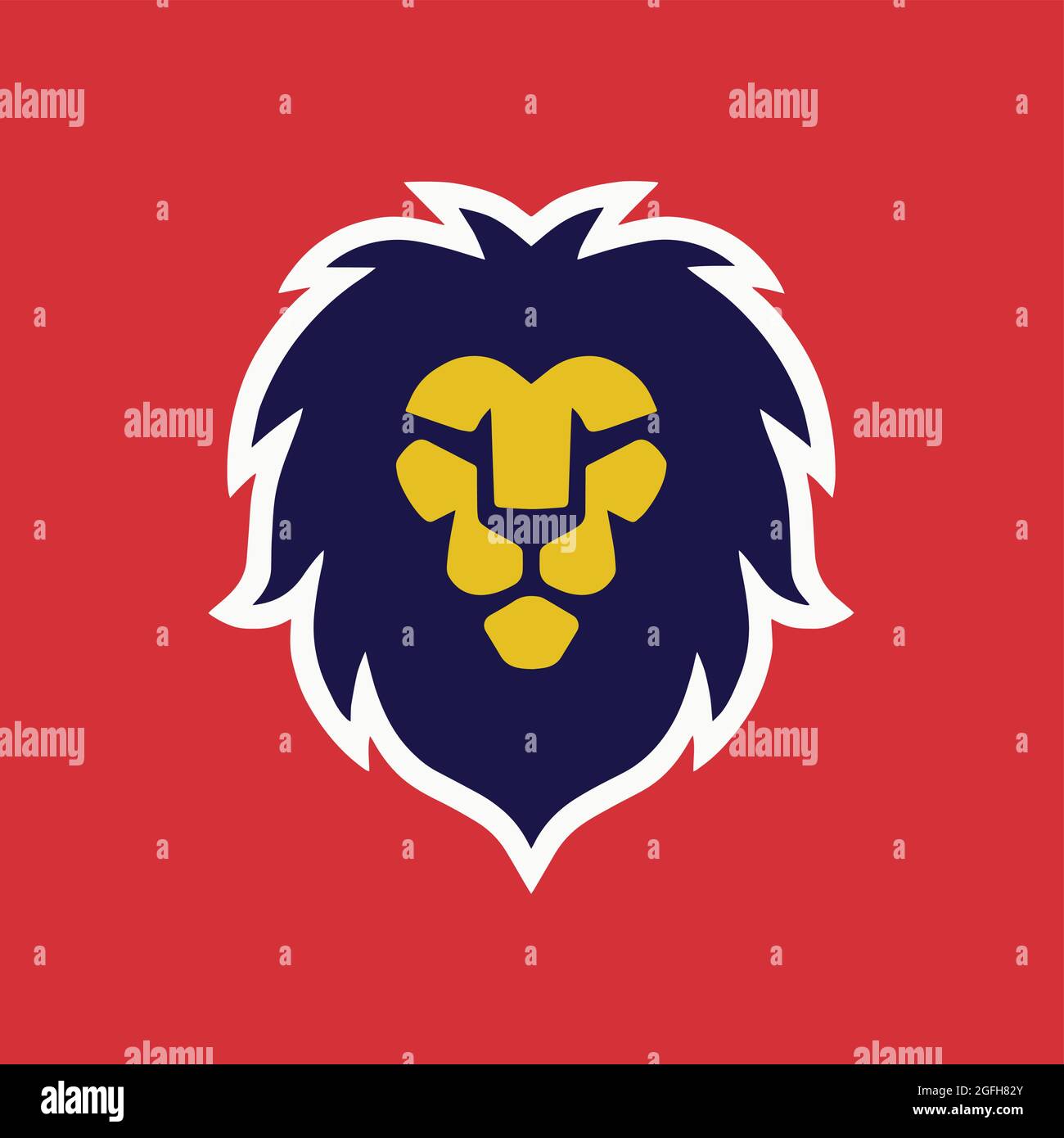 Lion Simple Logo Design Stock Vector Image & Art - Alamy