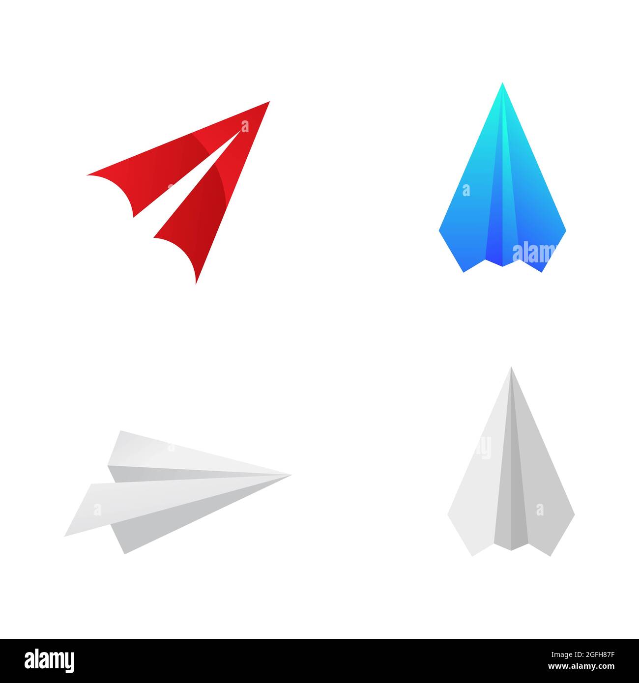 Paper plane template hi-res stock photography and images - Alamy