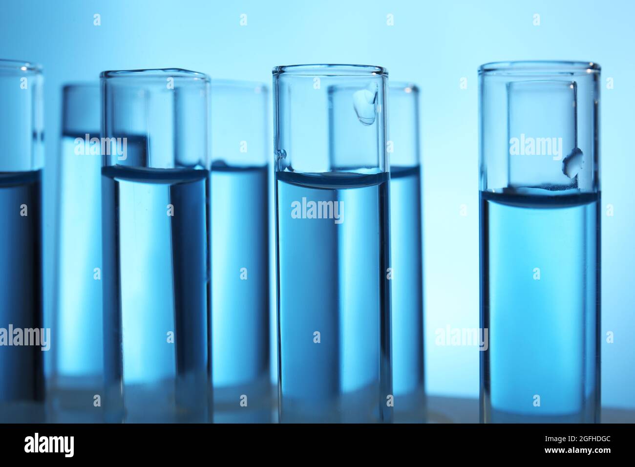 Tubes with water, closeup. Saving water concept Stock Photo - Alamy