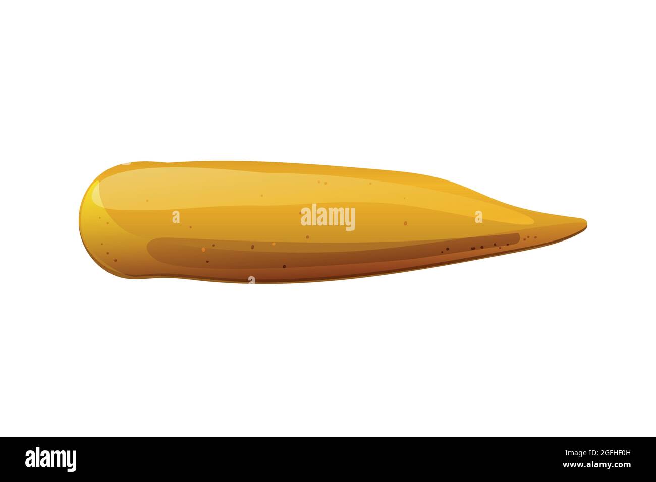 Mustard yellow stain. Dijon honey sauce cream. Vector design in cartoon ...