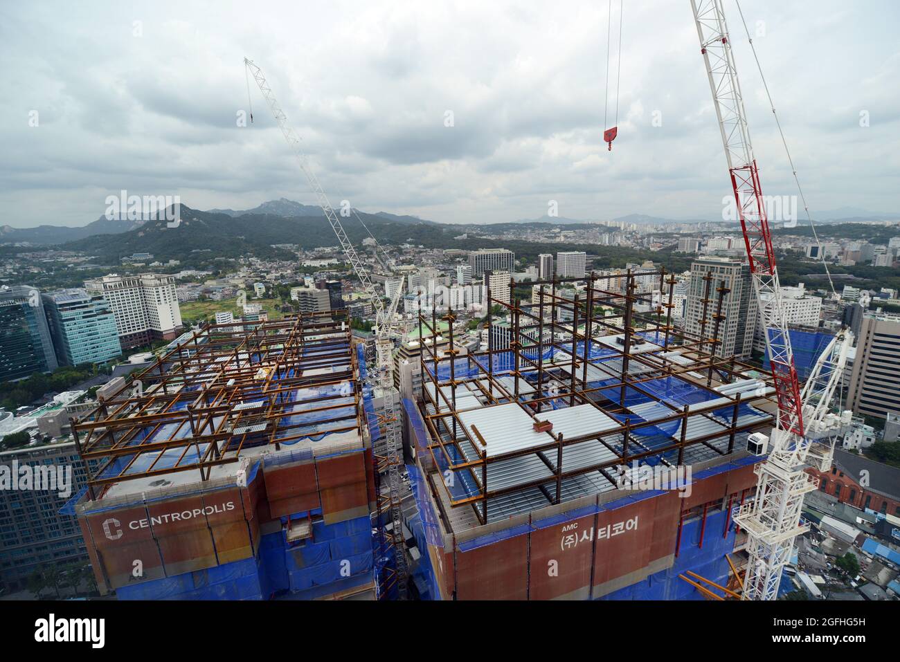 Korea construction hi-res stock photography and images - Alamy