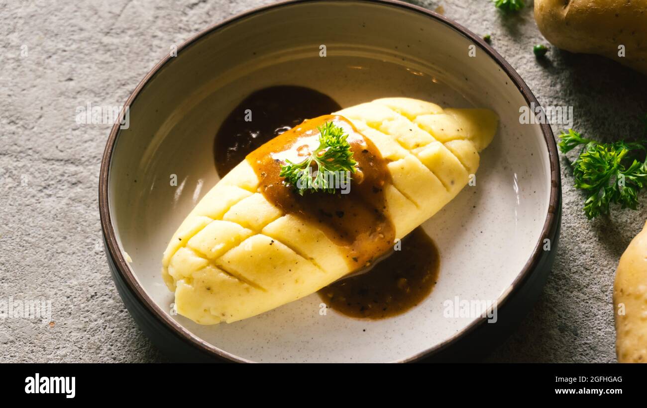 Mashed mash potato hi-res stock photography and images - Alamy