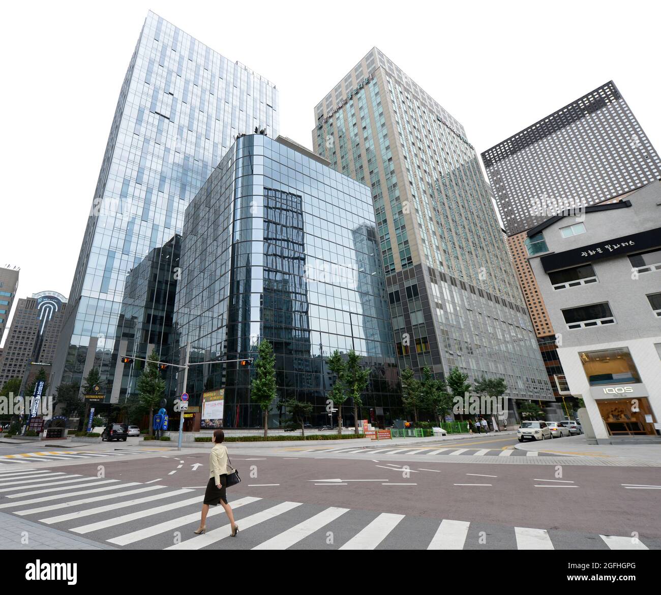 Modern office buildings in central Seoul, South Korea Stock Photo - Alamy