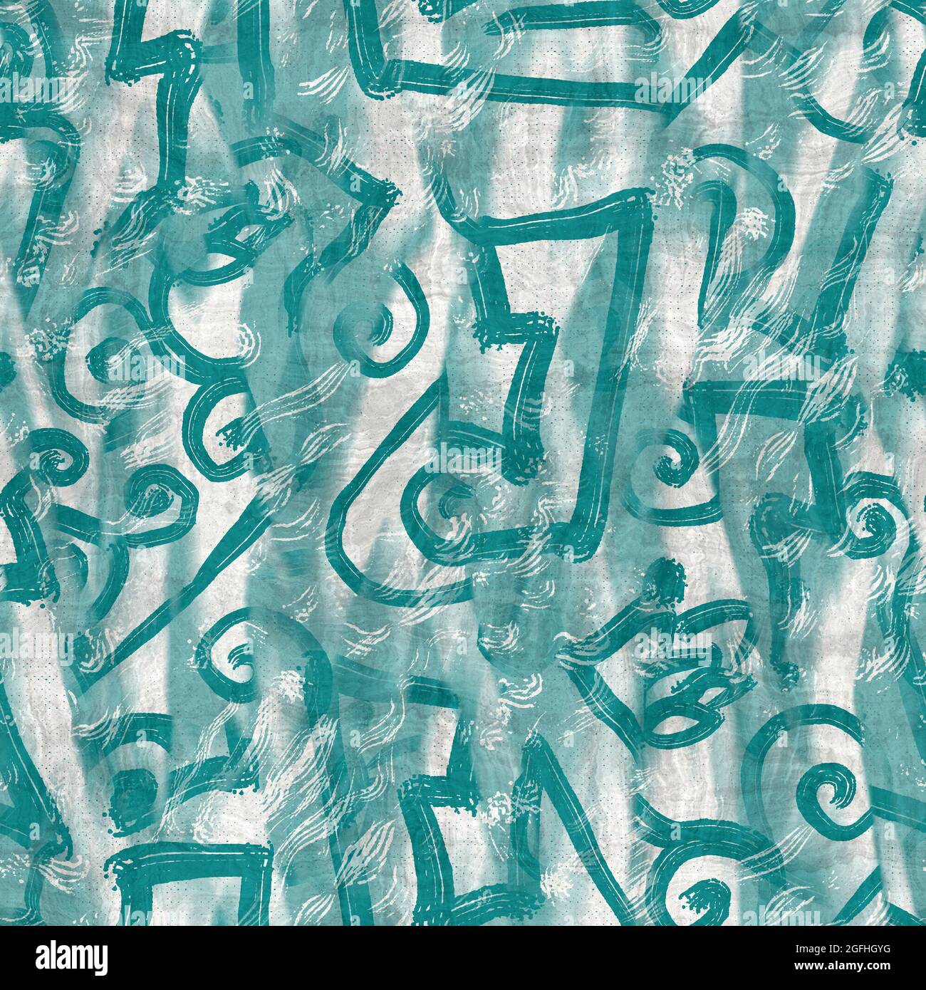 Seamless two tone hand drawn brushed effect pattern swatch Stock Photo ...