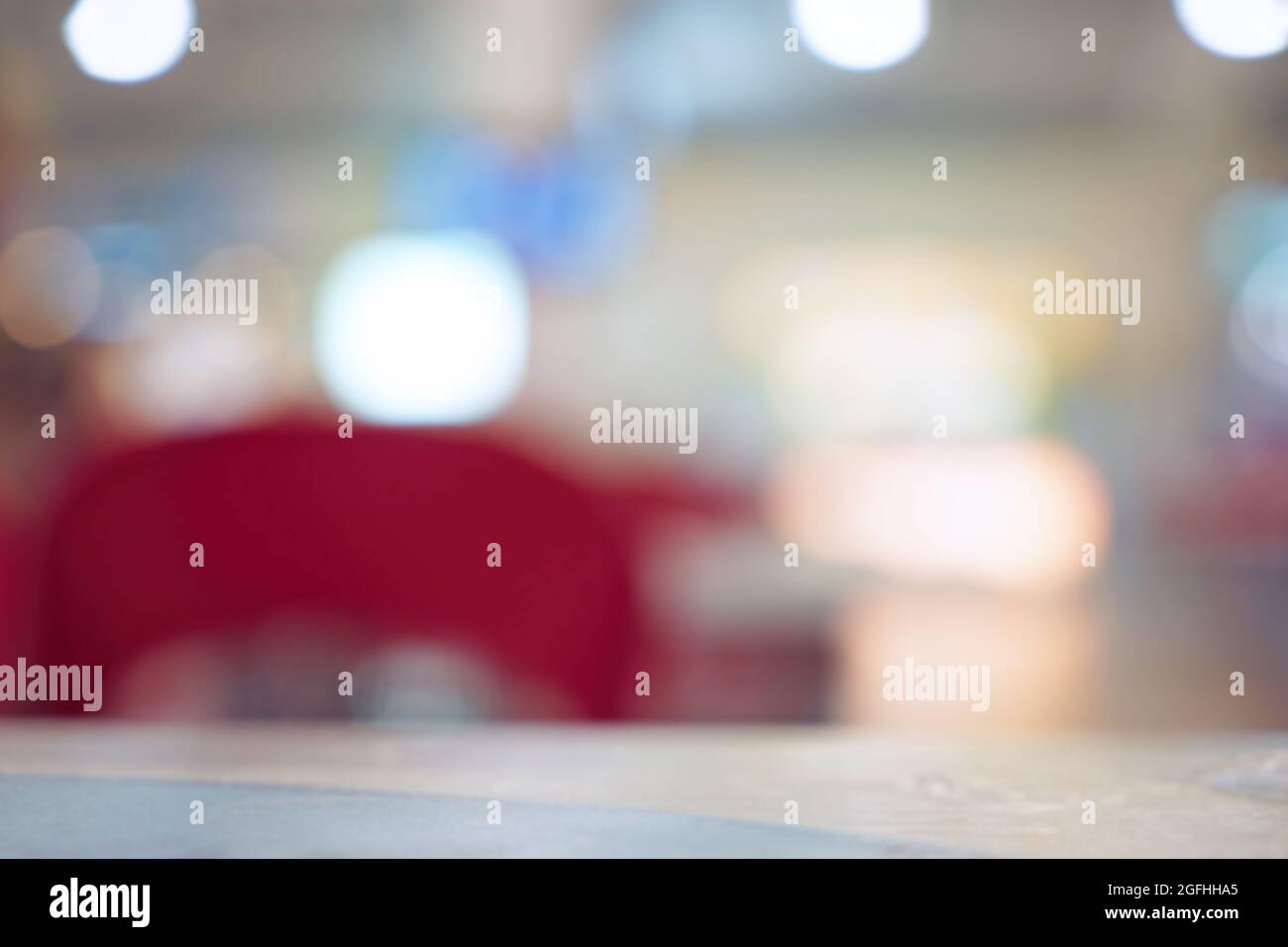 Blurred interior of fast food restaurant Stock Photo - Alamy