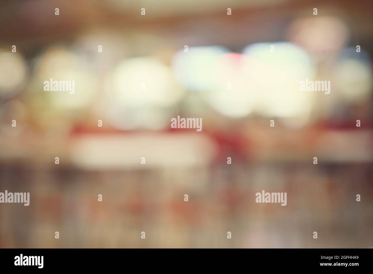 Blurred interior of fast food restaurant Stock Photo - Alamy