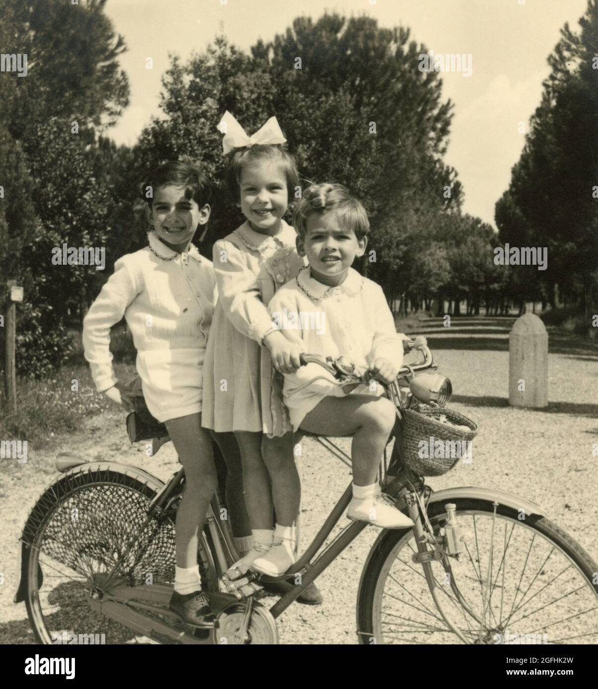 1960s bicycle children hi-res stock photography and images - Alamy