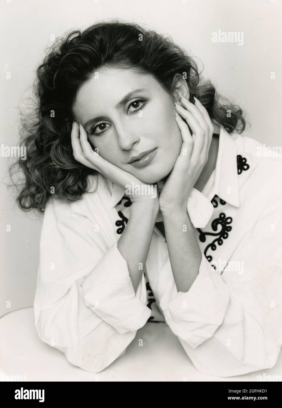 Italian singer Marina Barone, 1980s Stock Photo - Alamy