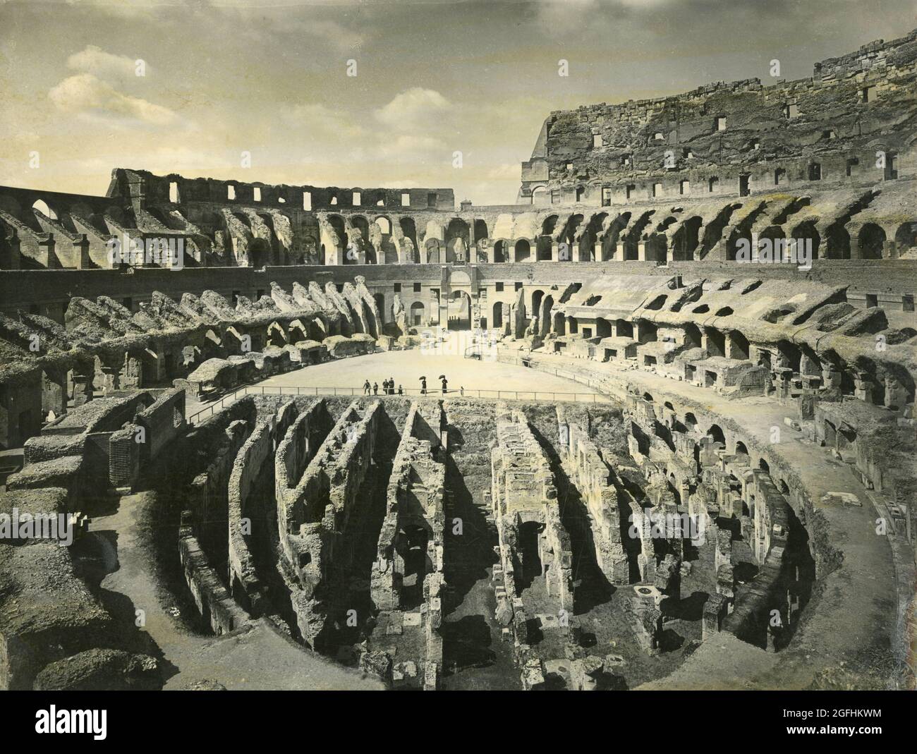 Colosseum Amphitheatre, inside, Rome, Italy, 1930s Stock Photo - Alamy