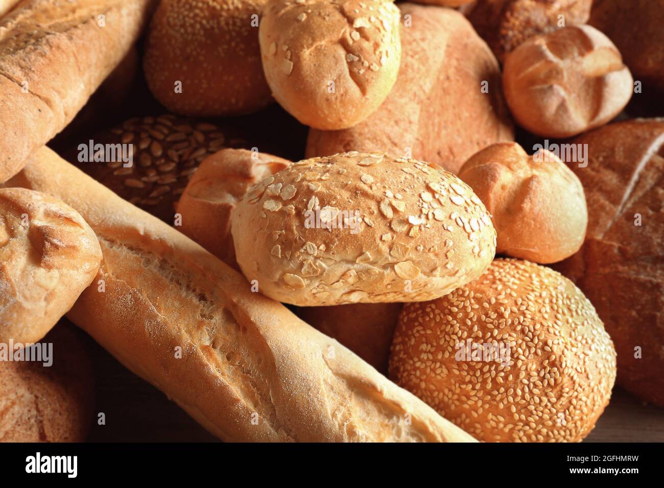 Fresh bread background Stock Photo - Alamy