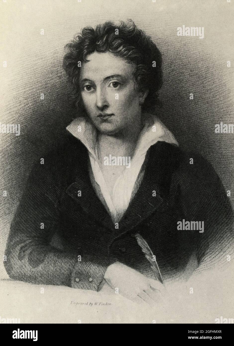 Portrait of English poet Percy Bysshe Shelley, 1900s Stock Photo - Alamy
