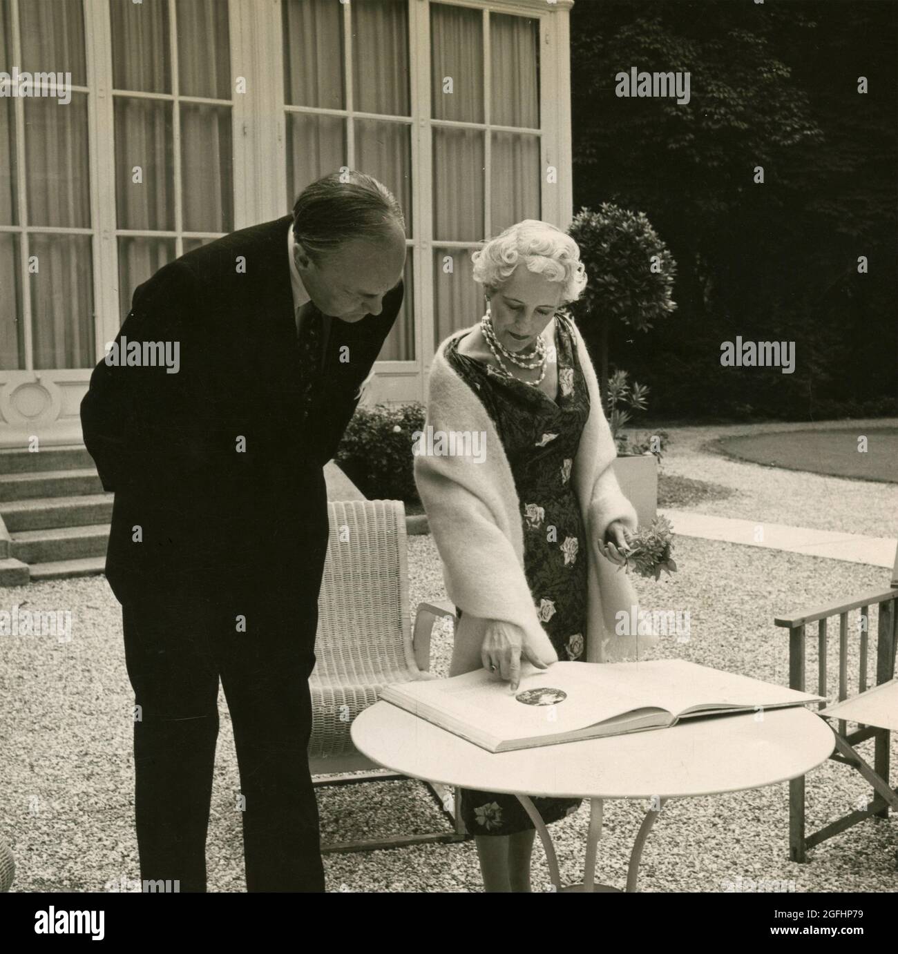 British diplomat Lord Gladwyn Jebb and wife, UK 1970s Stock Photo - Alamy