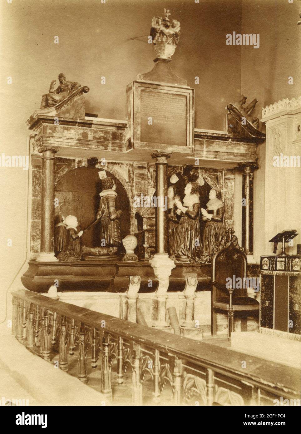 Inside a small church, UK 1908 Stock Photo - Alamy