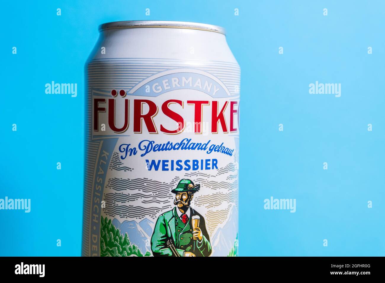 Tyumen, Russia-May 25, 2021: Furstkeg Weissbier is now available on the ...