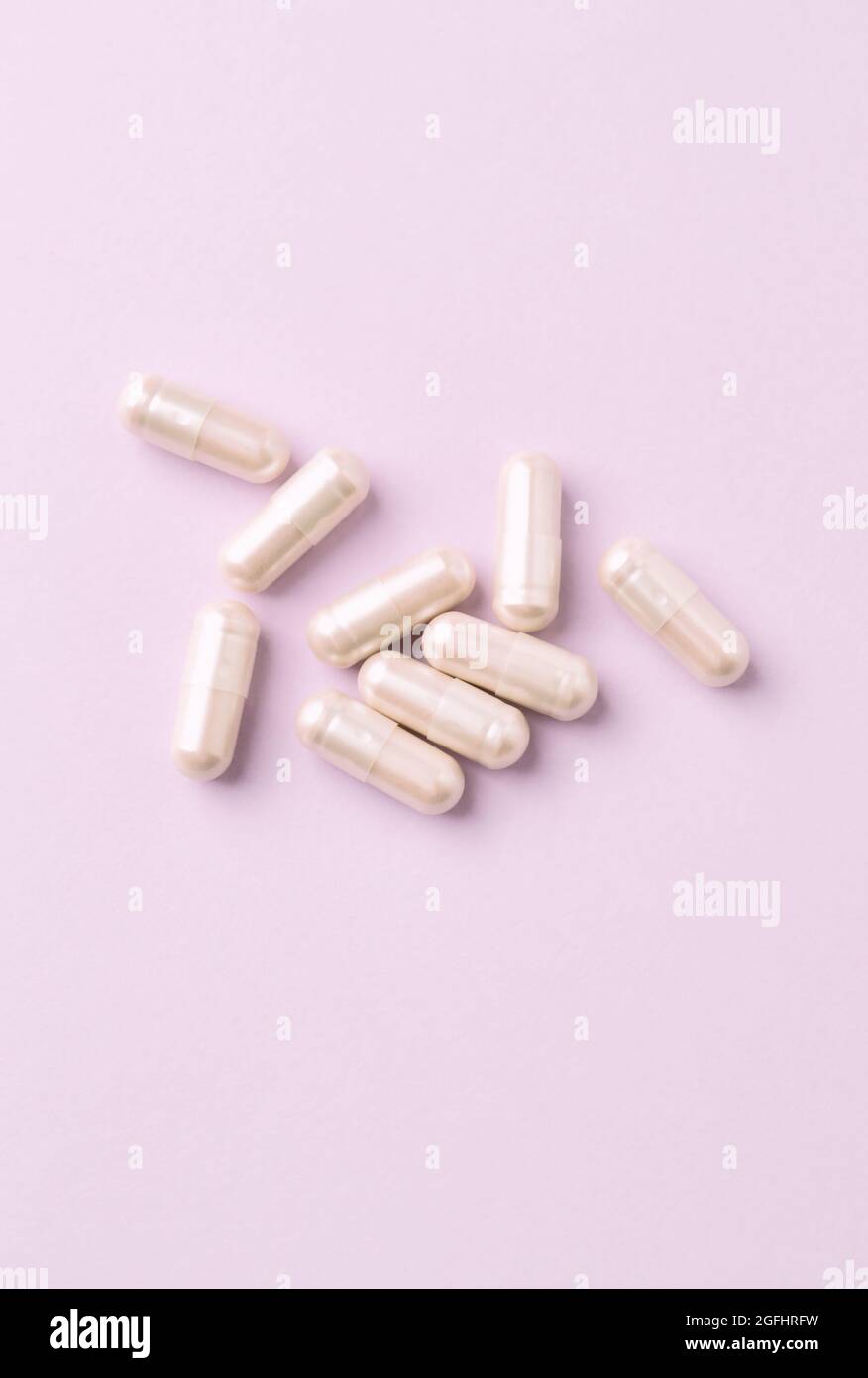 Carnitine capsules. Concept for a healthy dietary supplementation ...