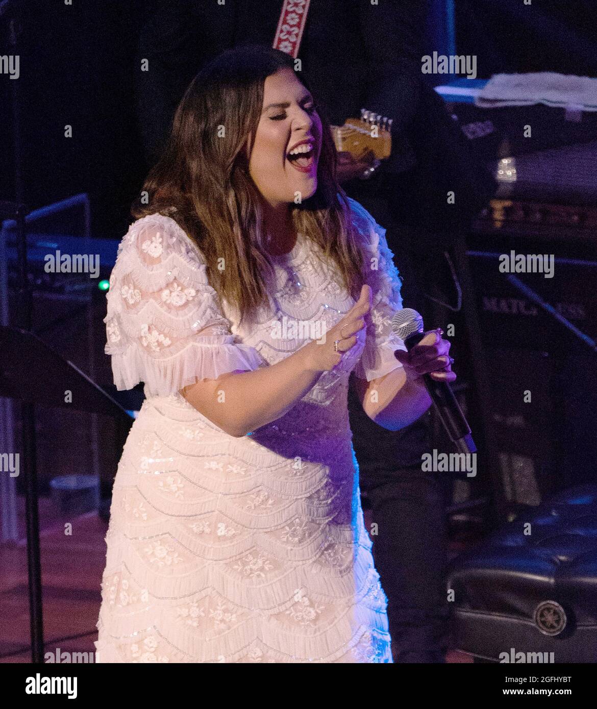 Nashville, USA. 25th Aug, 2021. Hillary Scott of Lady A performs at the ...