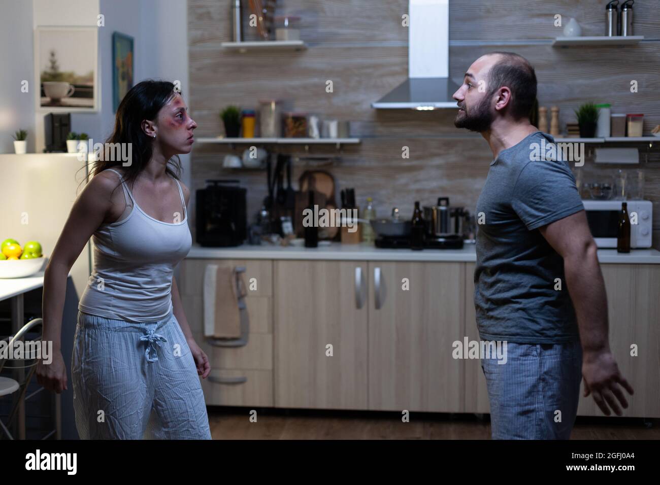 Couples Physically Fighting