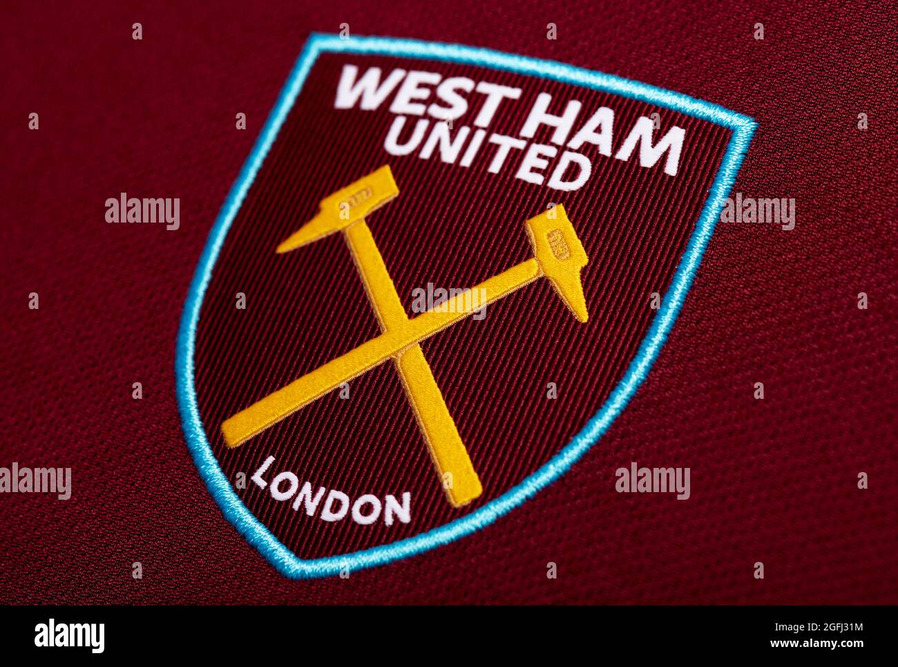 West ham football logo hi-res stock photography and images - Alamy
