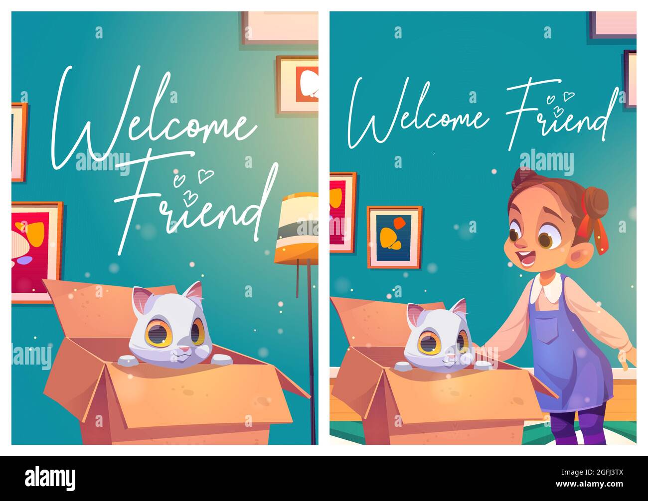 Welcome box Stock Vector Images - Alamy