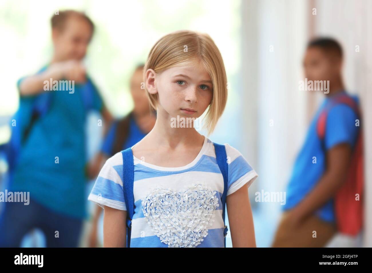 Child School Hallway Sad High Resolution Stock Photography and Images ...