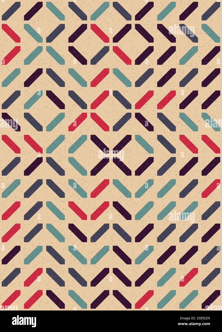 Abstract Geometrical generative computational art illustration Stock ...