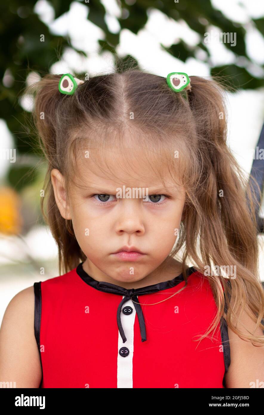 Cute Angry Kid Girl